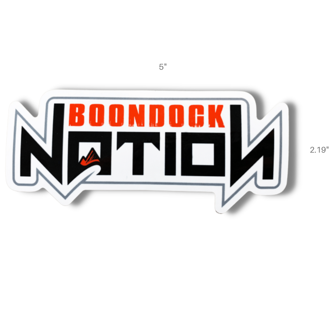 BN Logo Sticker - Black – boondocknation